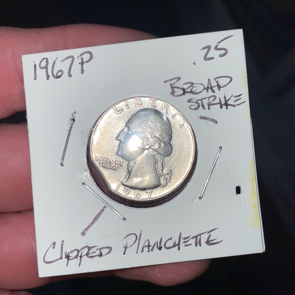 1967 P George Washington Quarter With Multiple Errors… - Gem